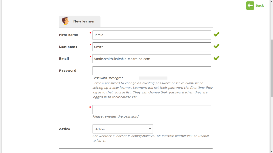 How to add individual learners – Nimble Elearning