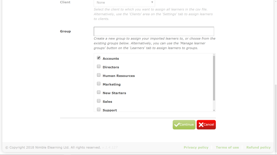 How to import multiple learners – Nimble Elearning