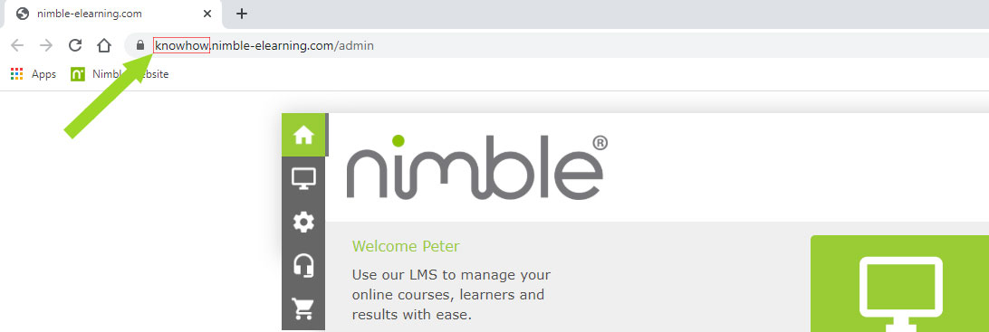 How to move your account to a bespoke URL – Nimble Elearning