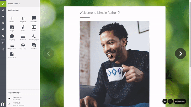 How to change between column layouts – Nimble Elearning