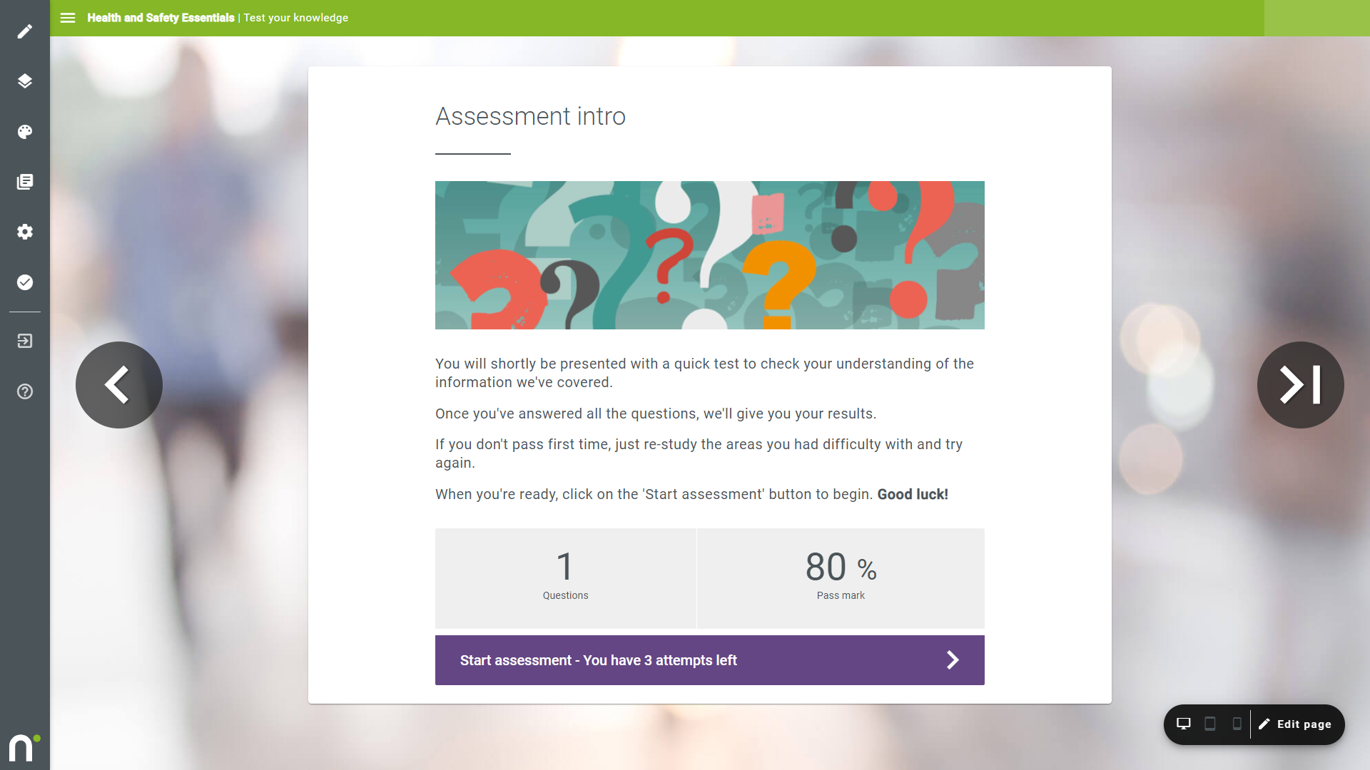 How to set up assessment attempts in Nimble Author – Nimble Elearning