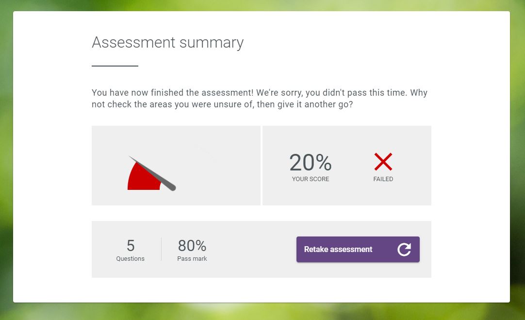 How to add assessment feedback – Nimble Elearning